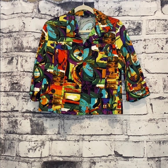 Toni Morgan | Jackets & Coats | Toni Morgan Colorful Jacket | Poshmark